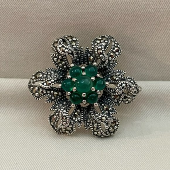 Jewelry | Sterling Silver Flower Pin Brooch | Poshmark